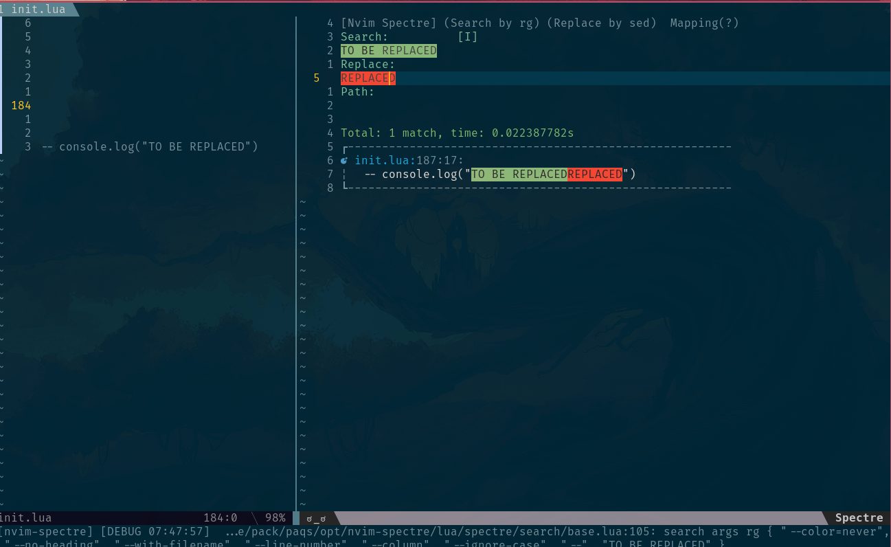 Getting Error With Out Of The Box Setup · Issue #12 · nvim-pack/nvim-spectre · GitHub