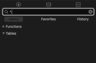 [Feature request] Filter tables using regex with ^, $,| signs · Issue #847 · TablePlus/TablePlus ...