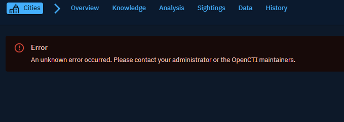 Link To Location Sightings · Issue 2837 · Opencti Platform Opencti · Github