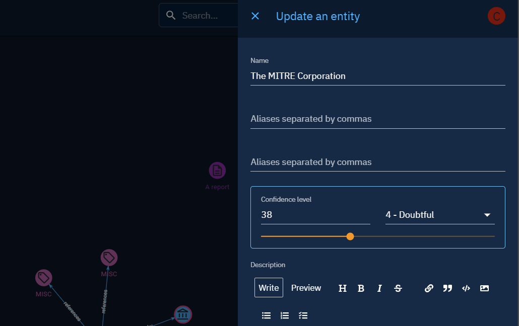 Entity Alias Edition Fields Not Working In Graphs · Issue 4217 · Opencti Platformopencti · Github 6568