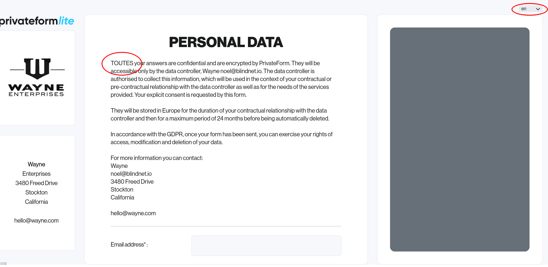 Weird behaviour for language interface switch for legal text · Issue #832 · blindnet-io/product ...