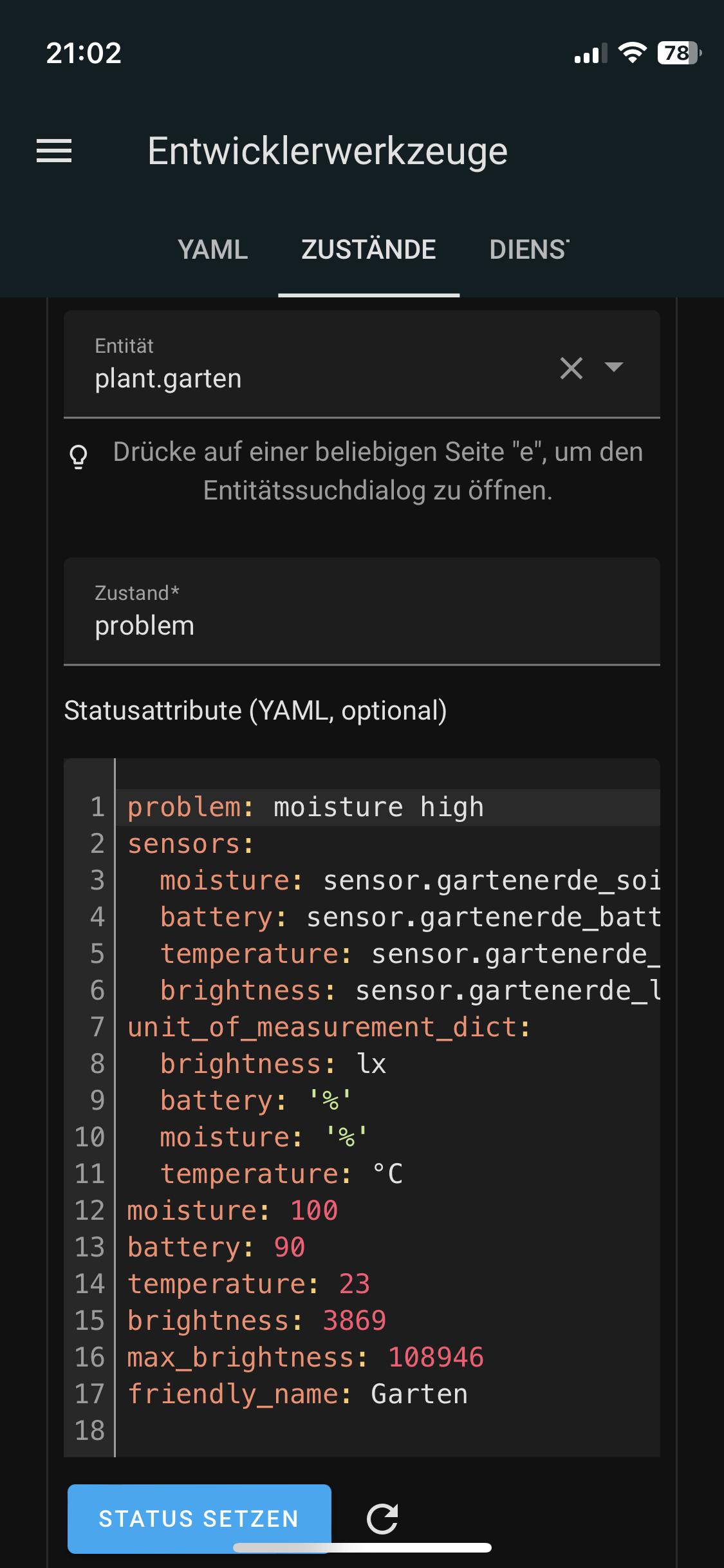 Plant button is not displayed in case of problem · Issue #16928 · home-assistant/frontend · GitHub