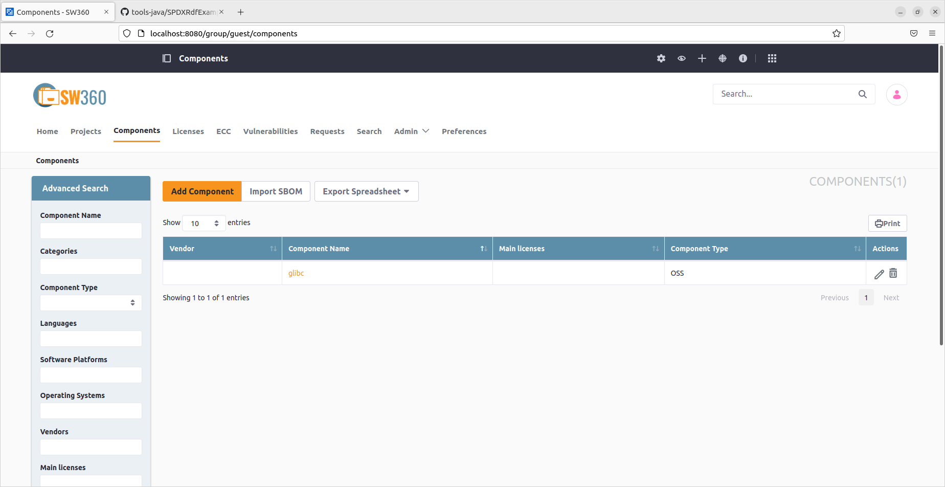 Import of SPDX SBOM · Issue #1905 · eclipse-sw360/sw360 · GitHub