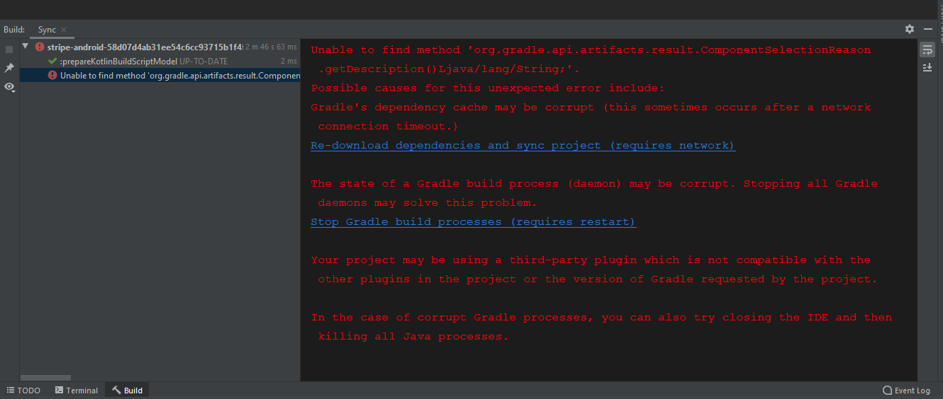 [BUG] Downloaded zip for stripe-android not working. · Issue #3808 · stripe/stripe-android · GitHub
