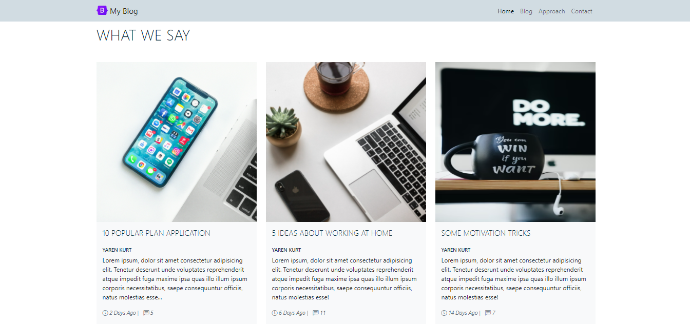 GitHub - yarenkurt/BootstrapBlogTemplate