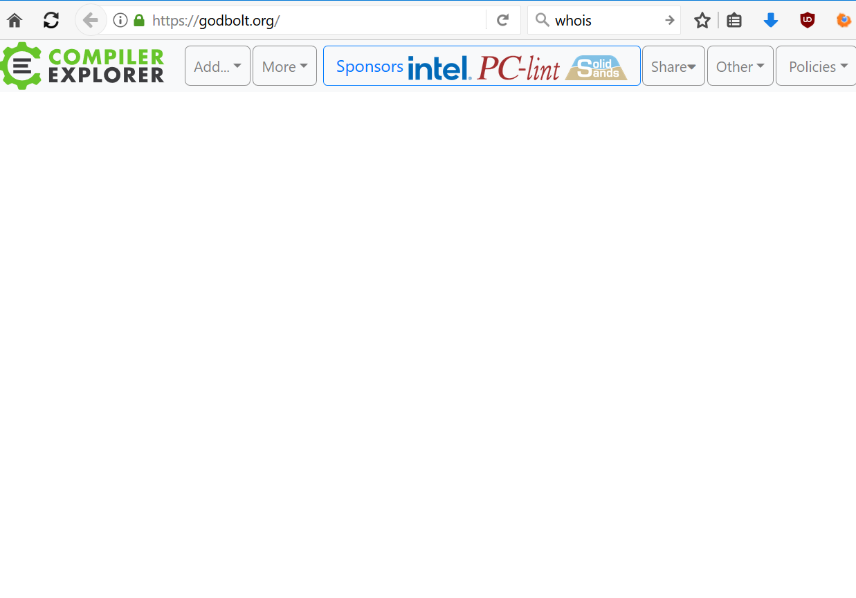 Compiler Explorer Doesnt Work No Content Is Displayed 
