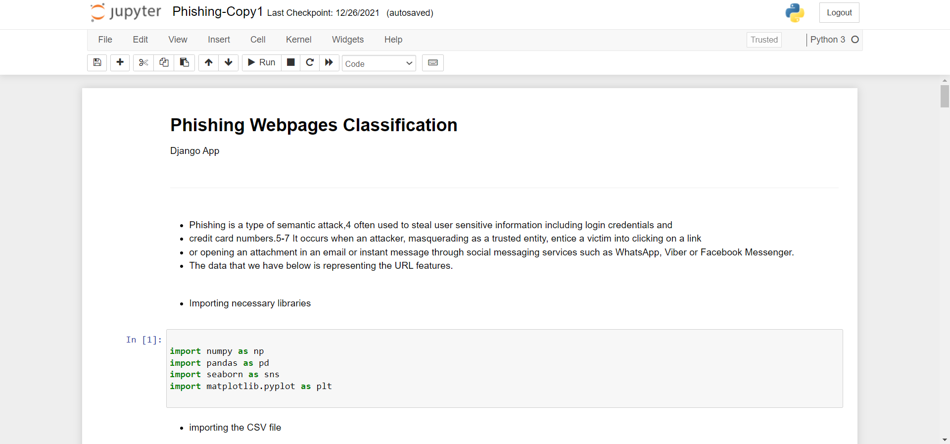 GitHub - BHAVSARRAHUL02/PhishingWebpageClassifier: Web service is one ...