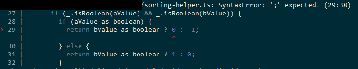 TypeScript: Remove brackets with return+`as` statements+ternary ...