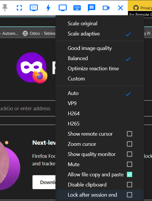 Privacy Mode (Blacken the screen) · Issue #65 · rustdesk/rustdesk · GitHub