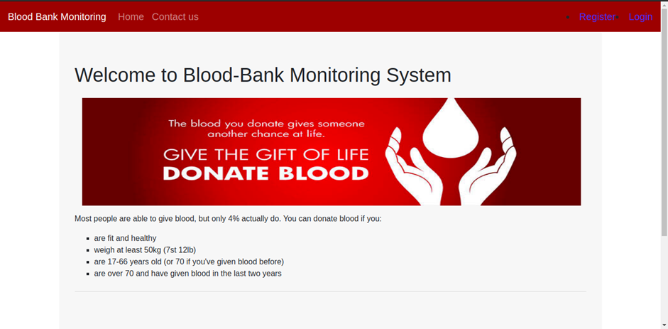 GitHub - RahulM4/blood-bank-monitoring-system