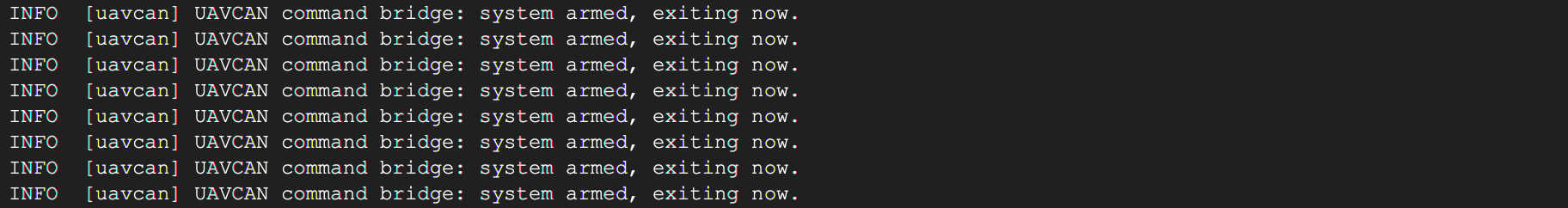UAVCAN command bridge: Spamming message · Issue #17305 · PX4/PX4-Autopilot · GitHub