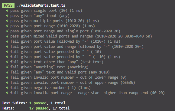 GitHub - w-barros/portValidator