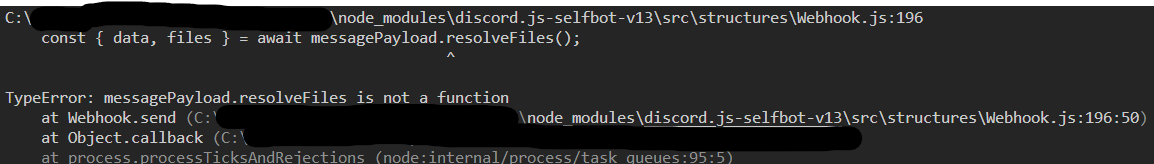 Webhooks Not Working · Issue #626 · aiko-chan-ai/discord.js-selfbot-v13 · GitHub