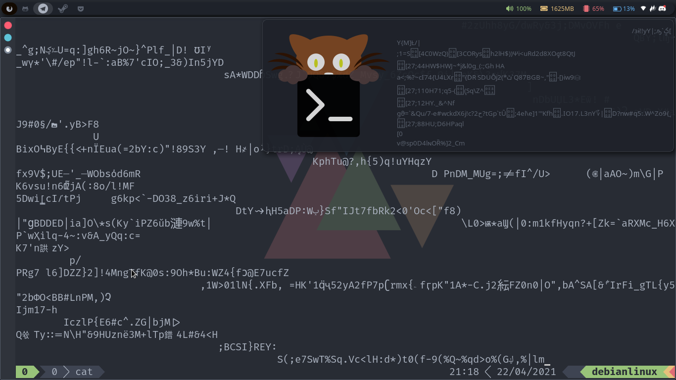 Kitty send weird notifications when cat /dev/urandom · Issue #3520 · kovidgoyal/kitty · GitHub