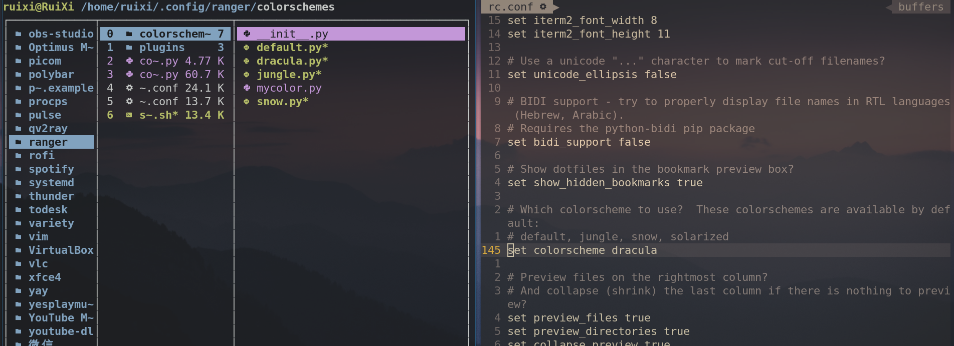 My terminal is alacritty, why does my color scheme not take effect ...