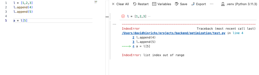Interactive window ignores blank lines in .py file leading to mismatched row numbers in case of ...