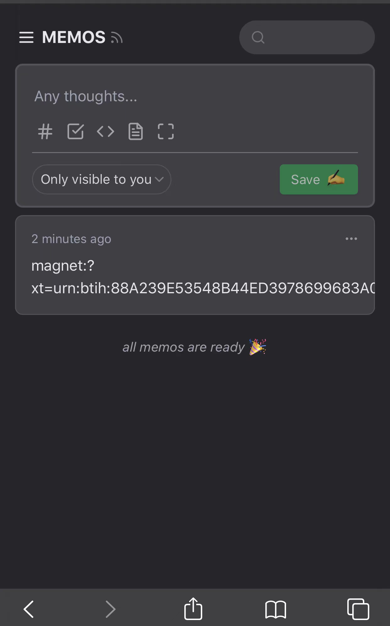 ios:单行输入长文本，并保存后，显示文本超出文本框，而且主体可以向左滑动 · Issue #1093 · usememos/memos · GitHub