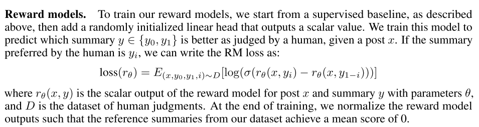 Why the reward model loss? · Issue #9 · openai/summarize-from-feedback · GitHub