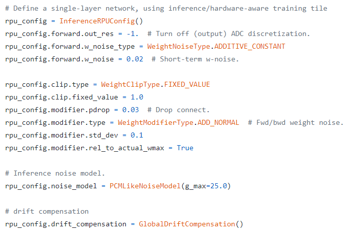 How to train a network without noise and inference with noise · Issue #273 · IBM/aihwkit · GitHub