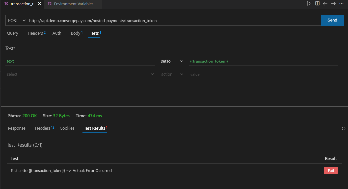 Cannot Set Text Into Env Variable · Issue 369 · Thunderclientthunder Client Support · Github