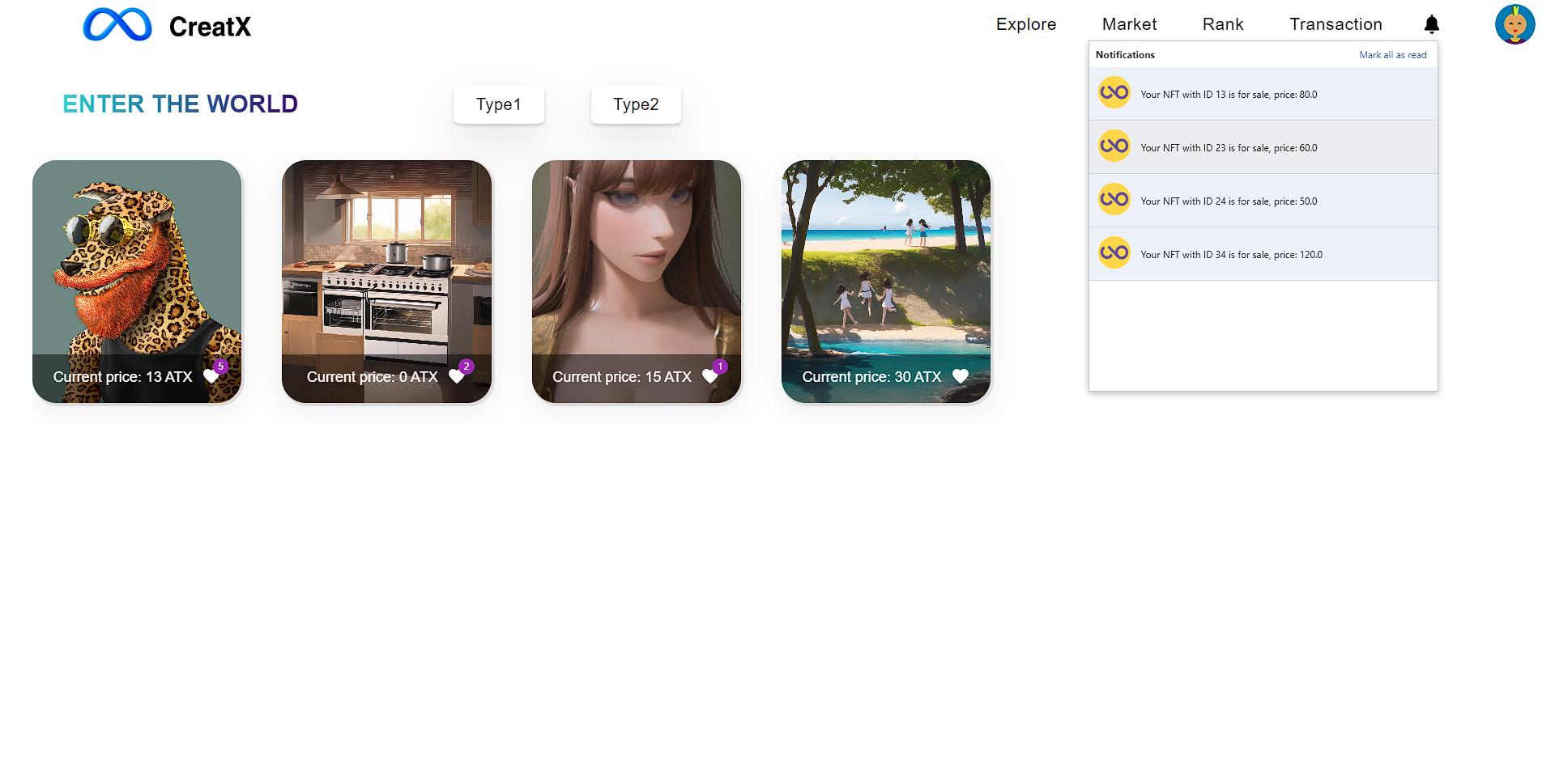 GitHub - djl-win/CreatX-NFTs-trading-platform