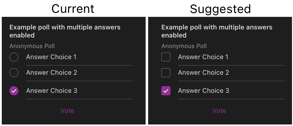 Polls with multiple answers: square checkboxes instead of circles ...