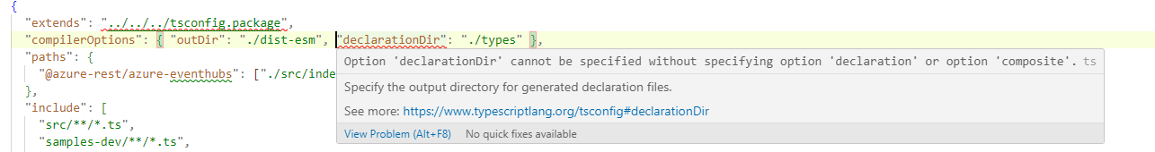 [codegen] Rlc Generated Tsconfig Json Compileroptions Error · Issue 2074 · Azure Autorest
