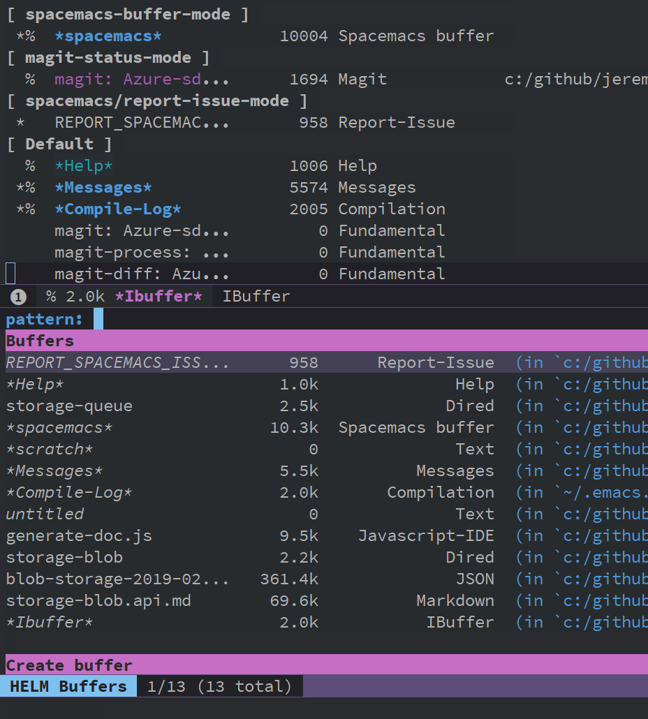 Magit buffers not showing in helm mini list when Ctrl-x b · Issue #12837 · syl20bnr/spacemacs ...