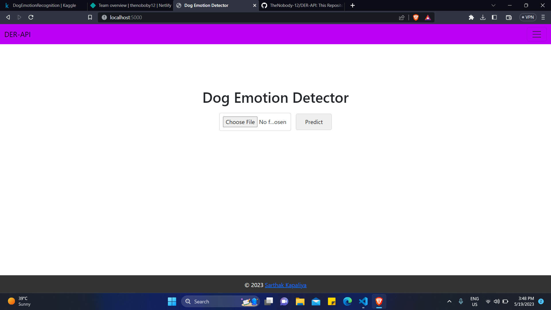 GitHub - TheNobody-12/DER-API: This Repository Contain Code for Dog ...