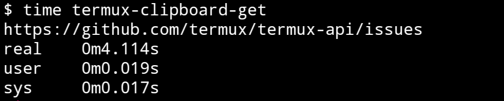 Slow speed for termux-clipboard-set (avg 5seconds) · Issue #585 · termux/termux-api · GitHub