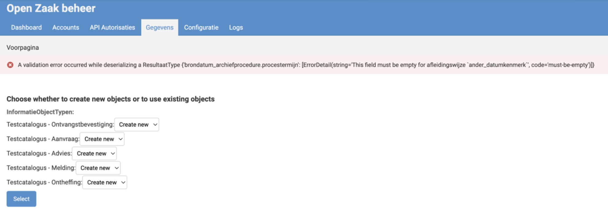 Verplicht veld 'Procestermijn' bij resultaattype geeft Error bij importeren zaaktype · Issue ...
