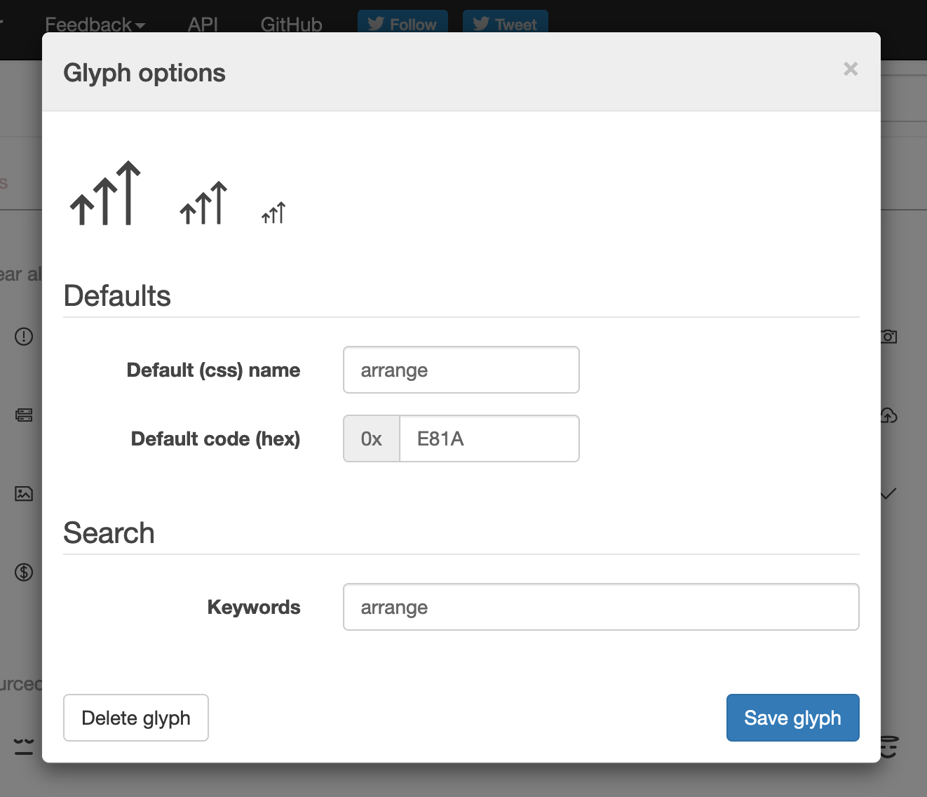 Glyph codes get rewritten when exporting font · Issue #727 · fontello/fontello · GitHub