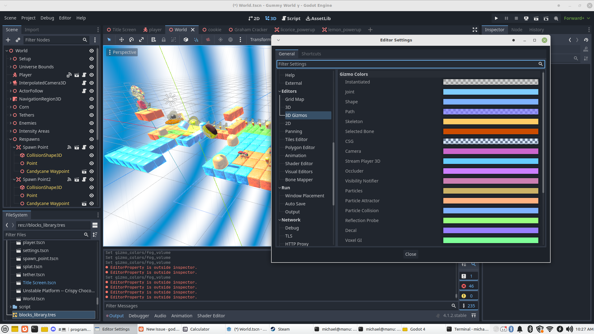 Add color of NavigationRegion3D to Editor 3D Gizmo Colors, so it can be ...