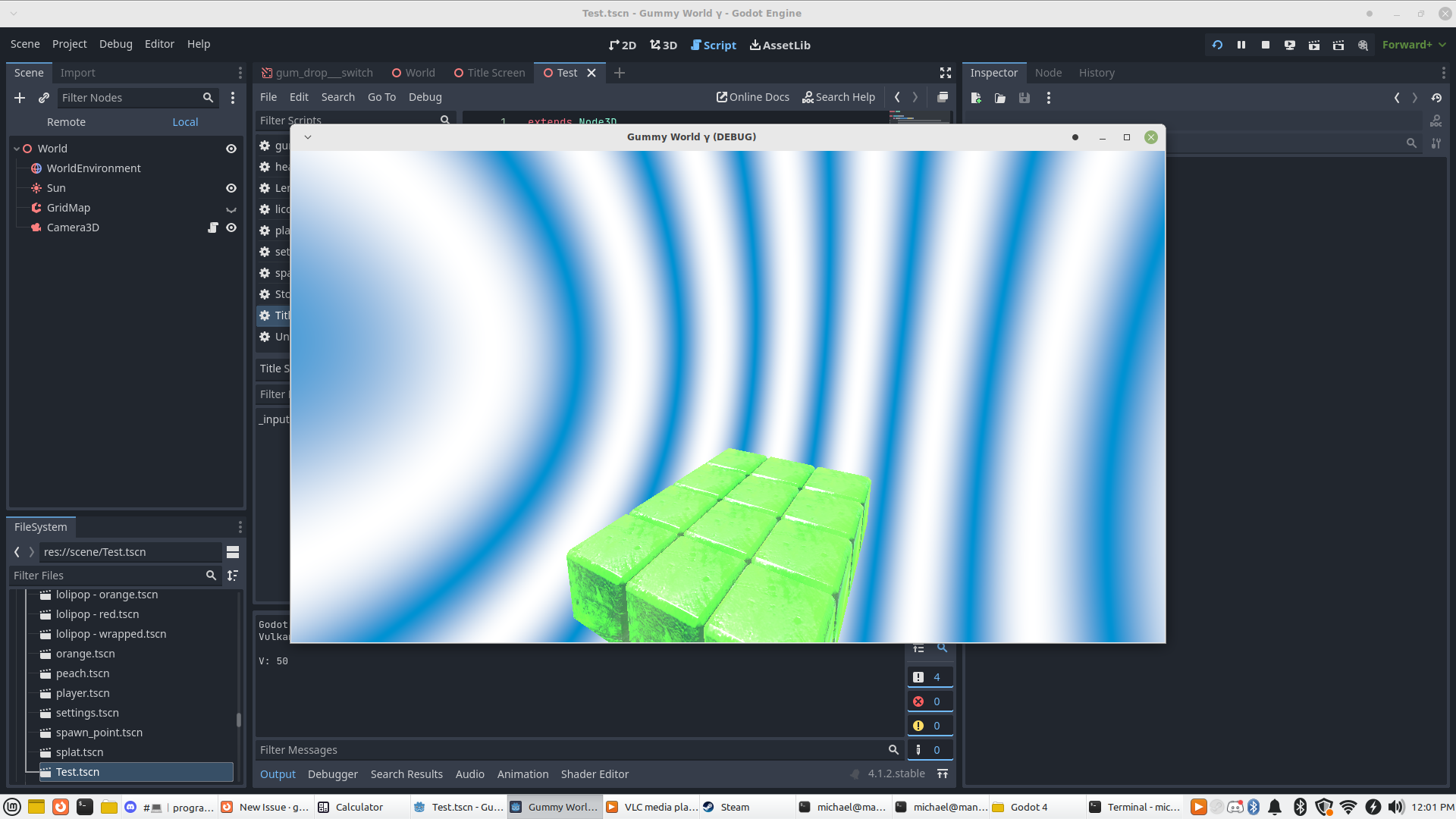 GridMap is always visible when in a scene loaded through a script · Issue #83632 · godotengine ...