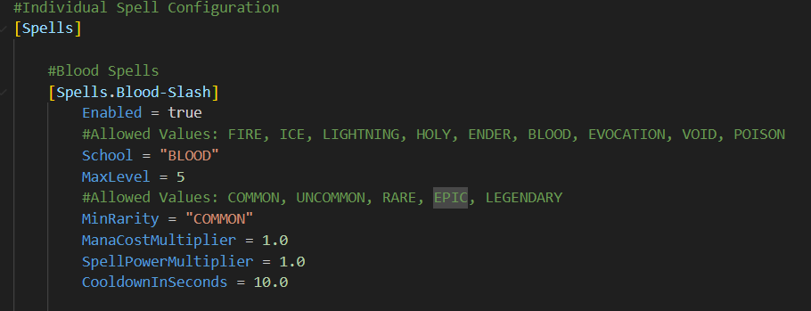 [Bug] Server config file changes don't affect the game · Issue #57 · iron431/Irons-Spells-n ...
