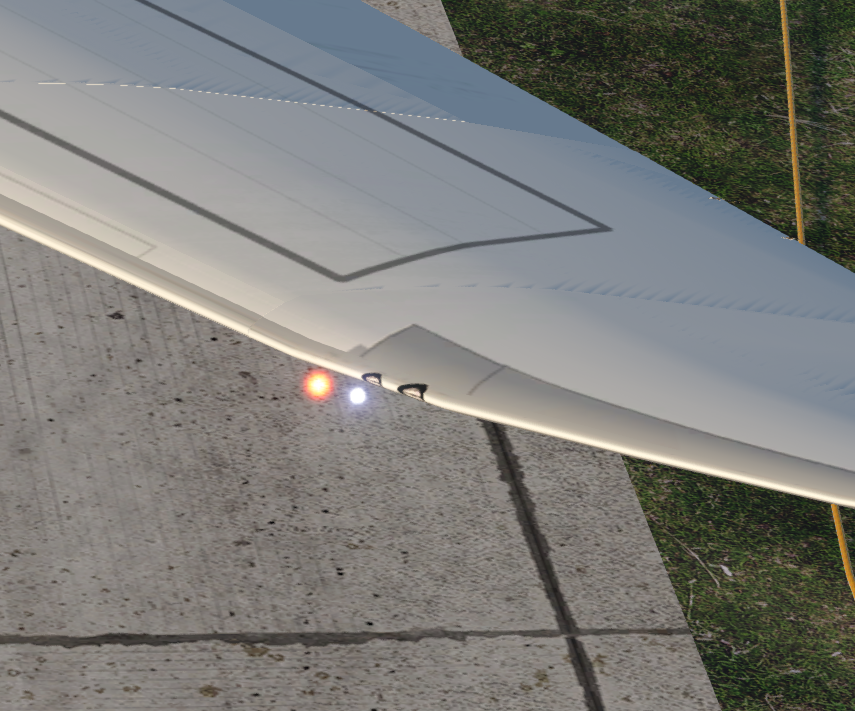 wing nav light and strobes are in the incorrect place · Issue #735 ...