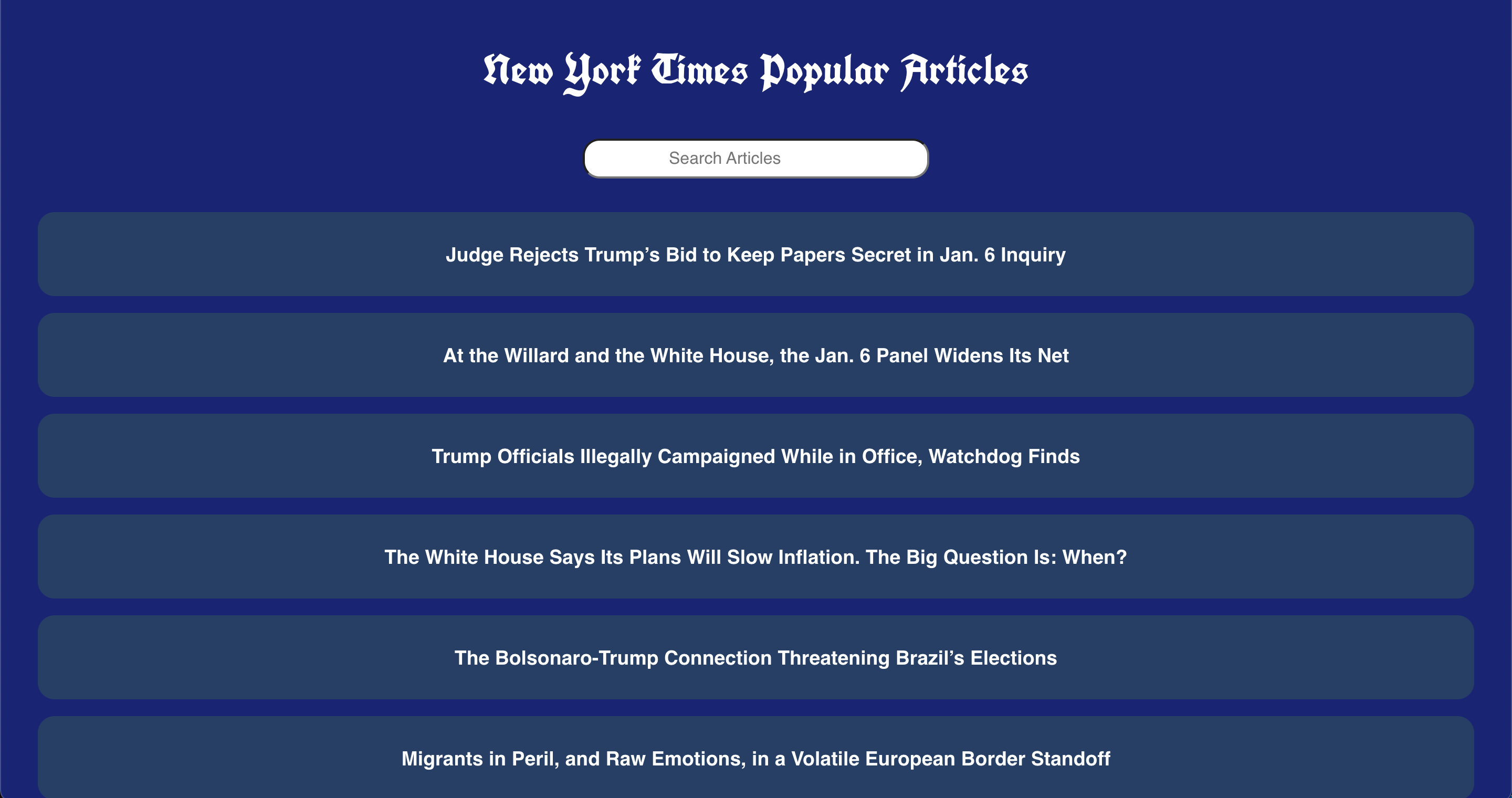 GitHub - dorifuto-dev/ny-times: 8 hour take-home challenge