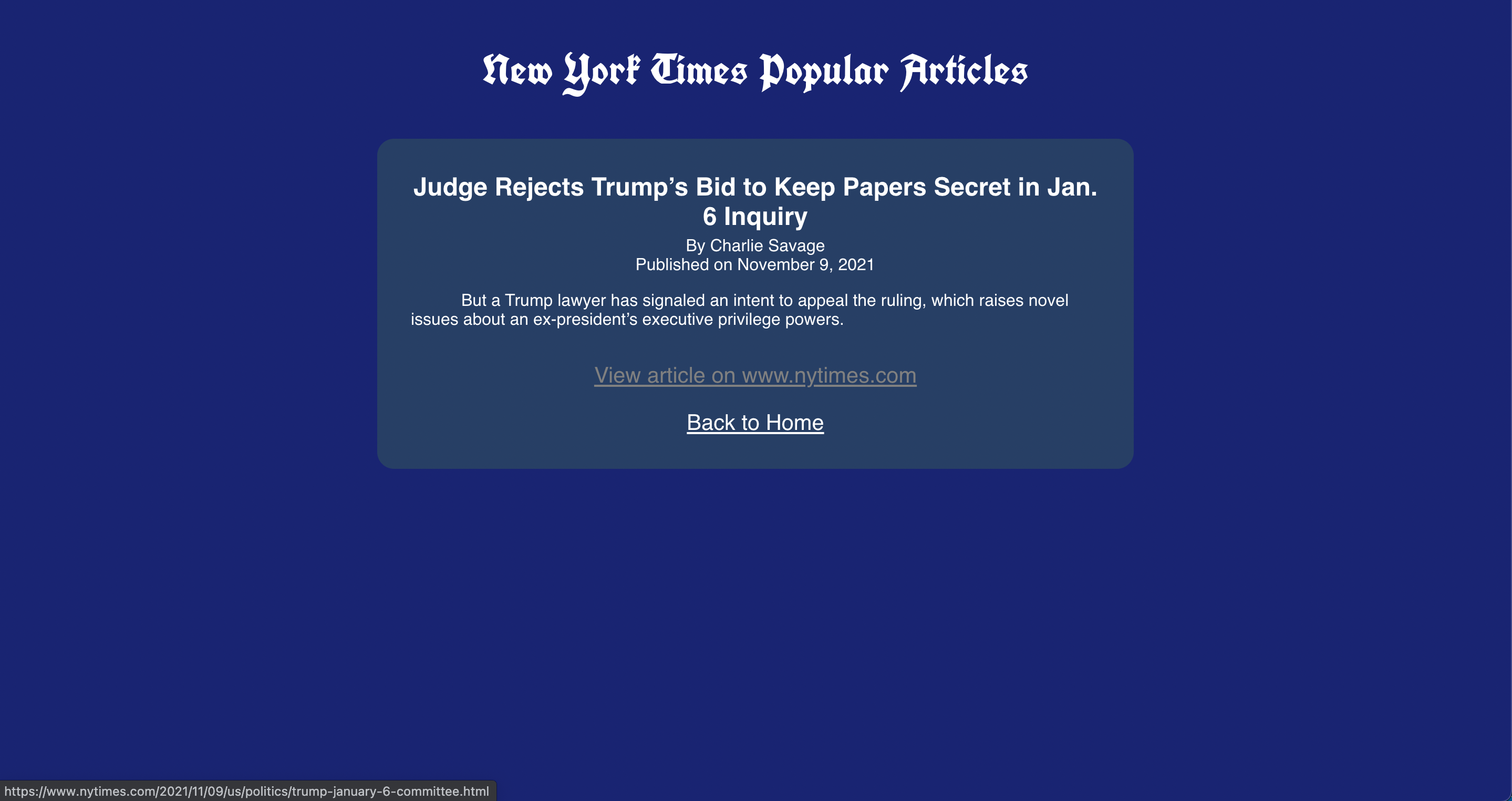 GitHub - dorifuto-dev/ny-times: 8 hour take-home challenge