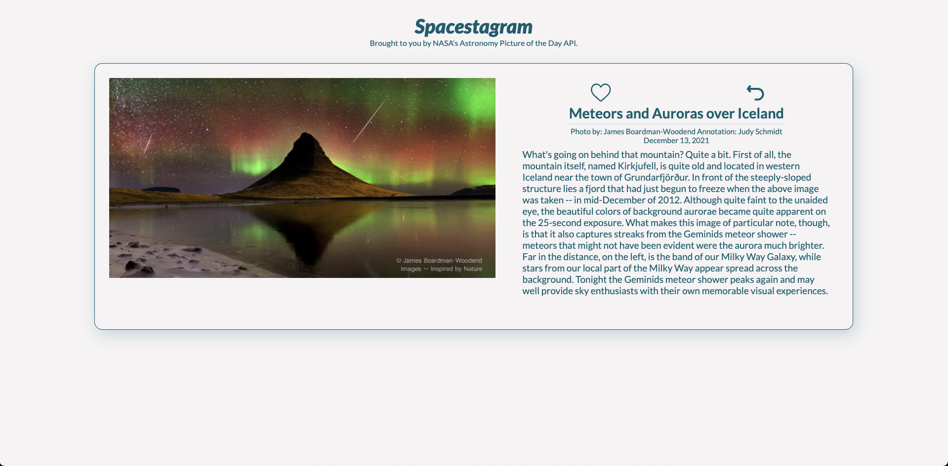 GitHub - dorifuto-dev/spacestagram-shopify: Brought to you by the NASA Astronomy Photo of the ...