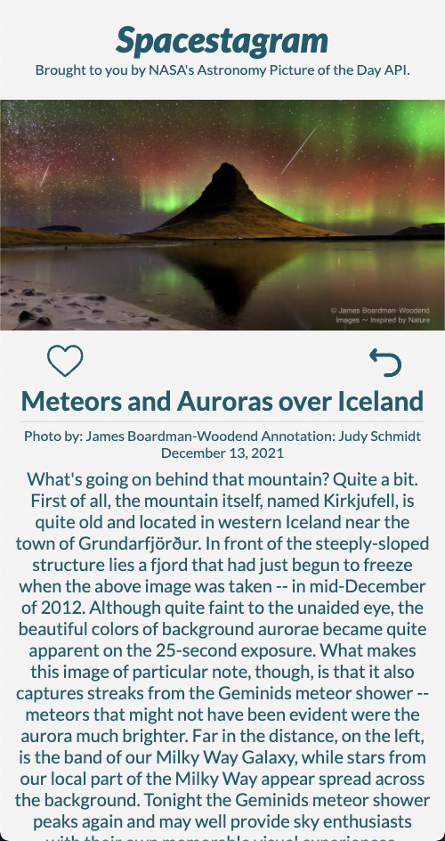 GitHub - dorifuto-dev/spacestagram-shopify: Brought to you by the NASA Astronomy Photo of the ...