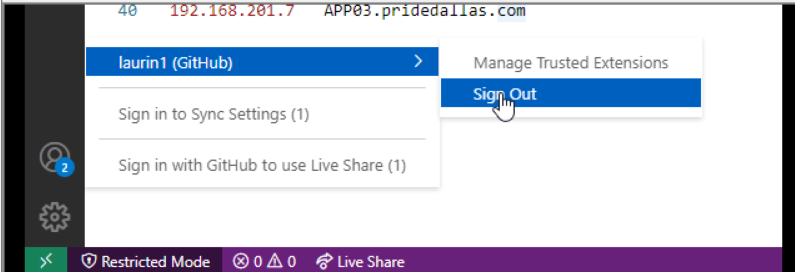 Setting Sync: failed because of Unauthorized (401) · Issue #133201 · microsoft/vscode · GitHub
