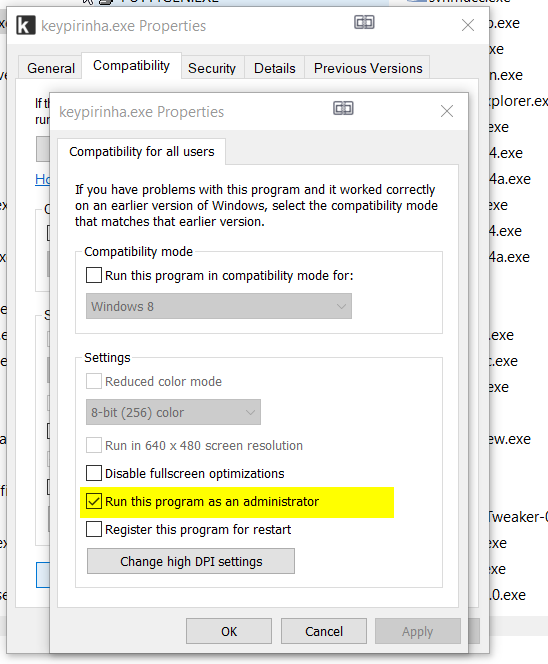 Option To Run The Editor As Admin · Issue 569 · Keypirinhakeypirinha · Github