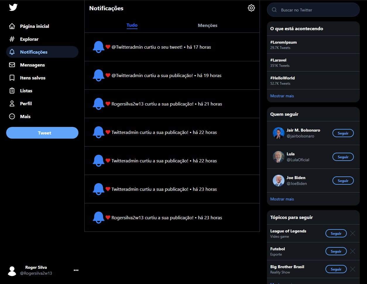GitHub - felipebrsk/twitter-clone: Twitter clone with Laravel, HTML/CSS/JS.