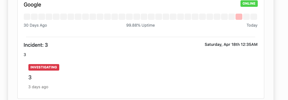 Show Incidents On Homepage · Issue 503 · Statping Statping · Github