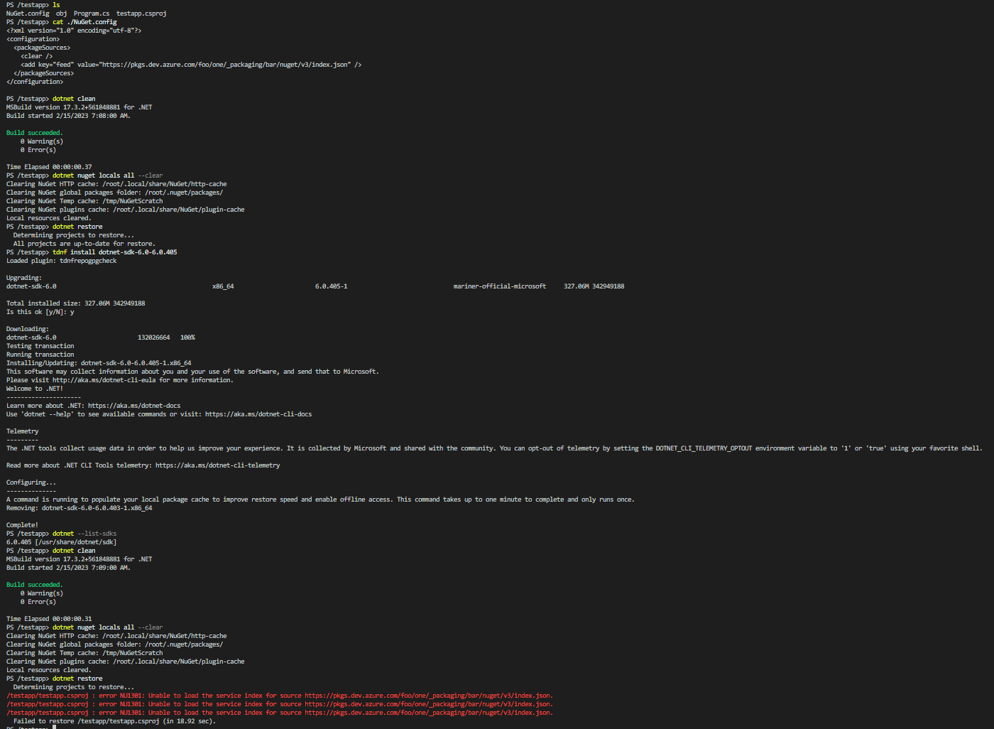 dotnet restore behavior change from 6.0.404 to 6.0.405 in Linux · Issue ... dotnet restore behavior change from 6.0.404 to 6.0.405 in Linux · Issue ...