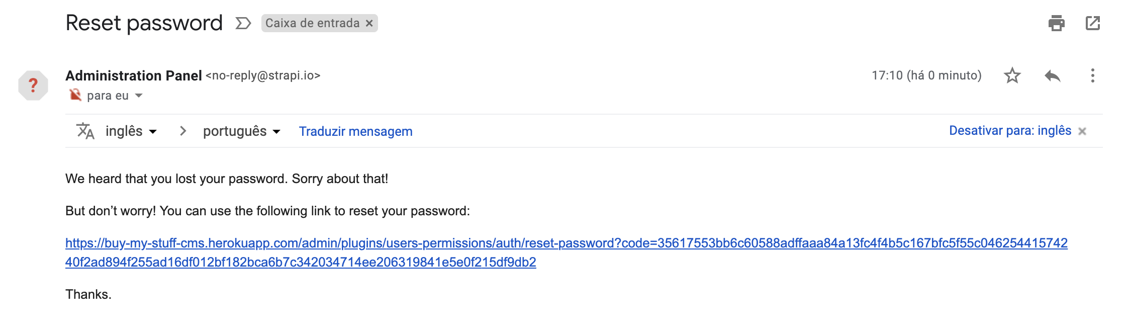 Reset password link not working · Issue #3306 · strapi/strapi · GitHub