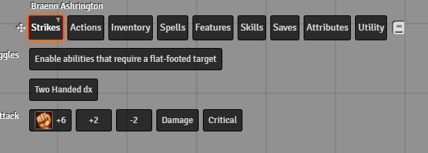 Two handed toggle always shows · Issue #95 · Drental/fvtt-tokenactionhud · GitHub