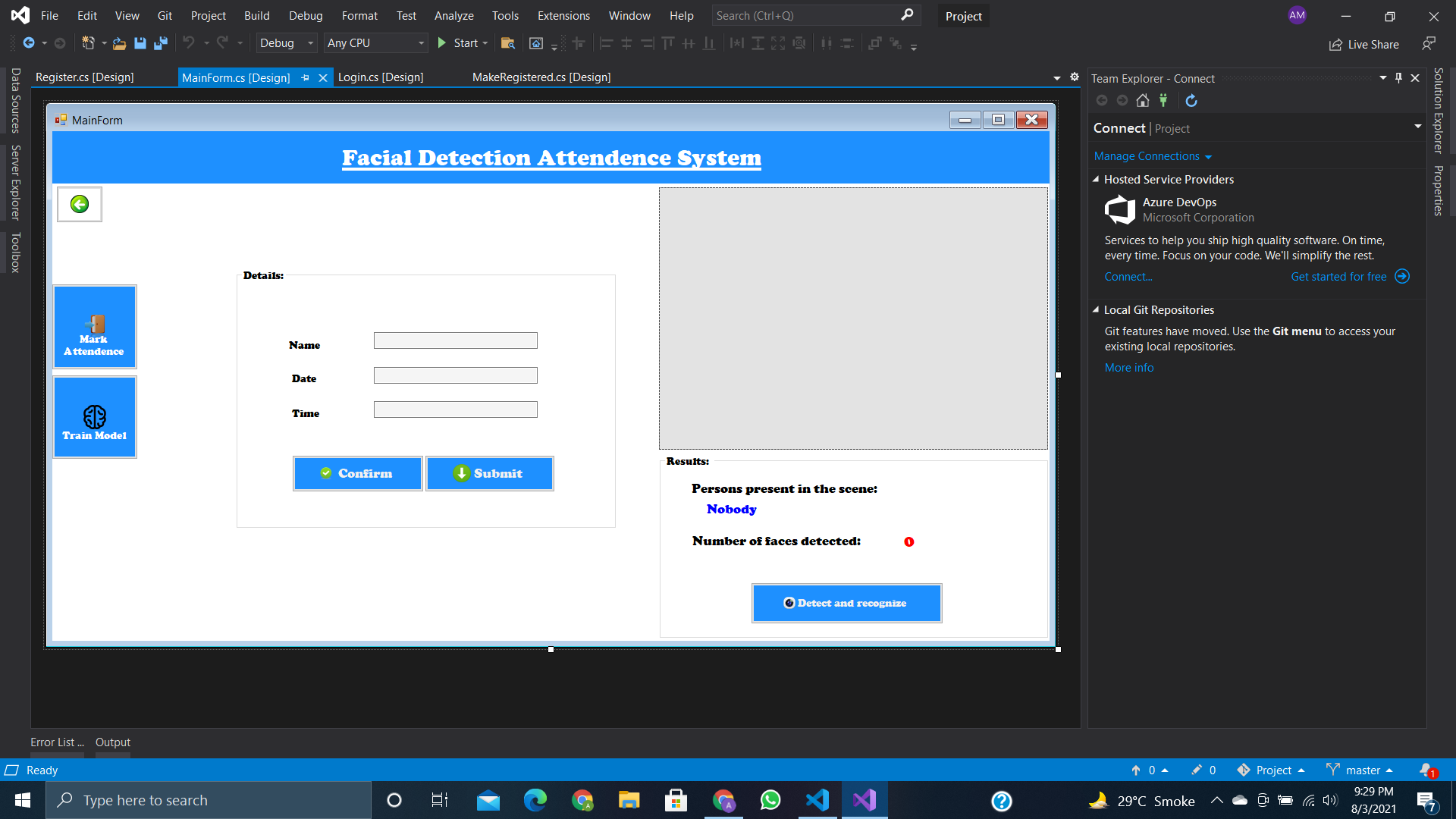 GitHub - AneeqMalik/Facial-Detection-Attendance-System-Using-CSharp-.Net-Framework-