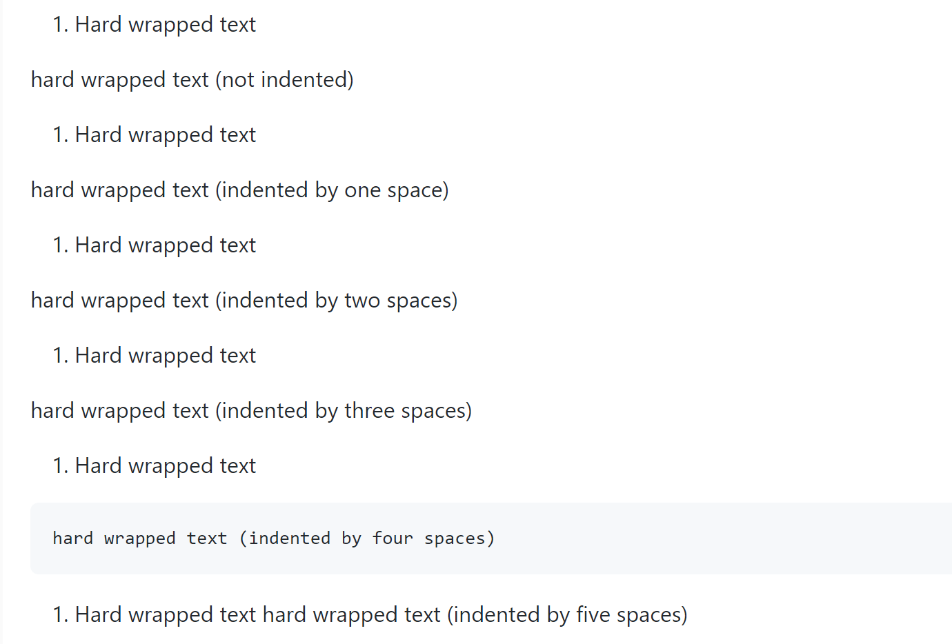 List items hard-wrapped to multiple lines · Issue #265 · commonmark ...
