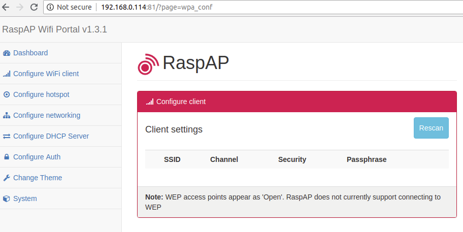 Cannot scan for networks "Undefined variable: networks" · Issue #221 · RaspAP/raspap-webgui · GitHub